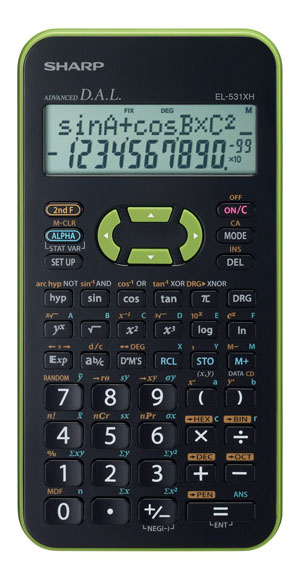 Sharp EL-531 XH-GR -funktiolaskin edullisesti Laskimet.netistä